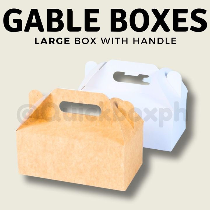 10pcs Packaging Gable Box (Chicken, Lechon Belly, Pastry, Loaf, Bread ...