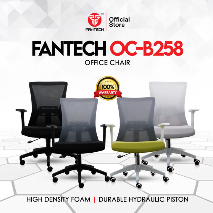 Fantech OC-B258 Office Chair Comfortable Lumbar Support Breathable Mesh ...