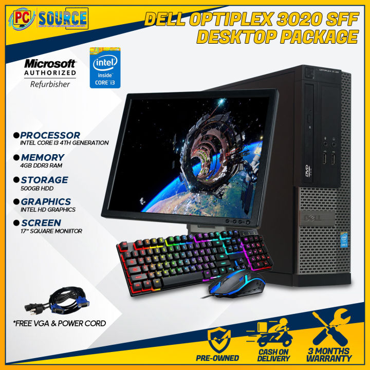 Dell Optiplex 3020 , HP & Lenovo Brand Desktop Package | Intel Core i3 ...