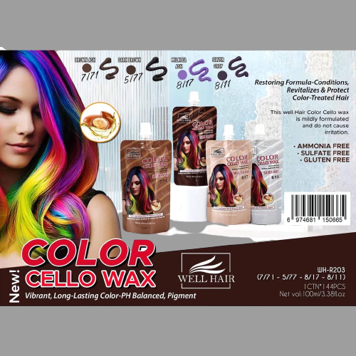 Well Hair Color Hair Cello Wax Ammonia Free, Color Repair Treatment ...