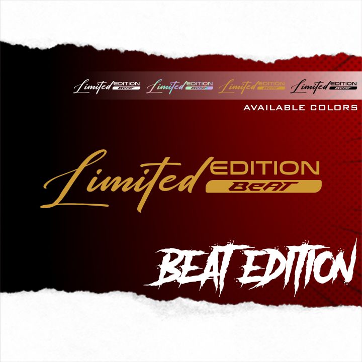 LIMITED EDITION BEAT decal cutout sticker for car/motorcycle and helmet ...