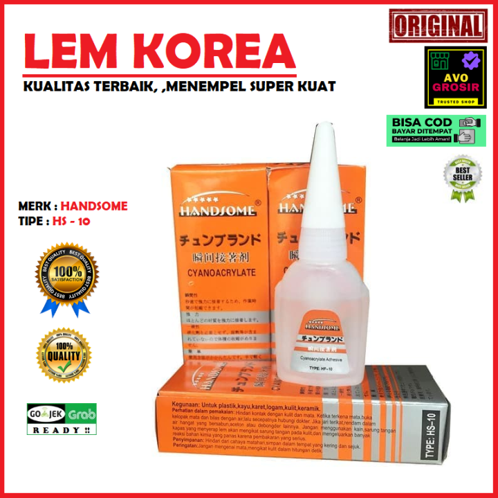 Lem Korea Handsome HS-10 original serbaguna korean glue | Lazada Indonesia