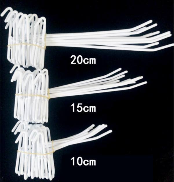HANGER CO BOUTIQUE WIRE MESH HOOK COATED WHITE 10CM/15CM/20CM/25CM ...