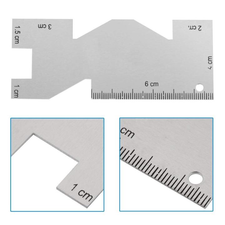 Metal Sewing Ruler, Metal Measuring Gauge Accurate Quilting Ruler ...