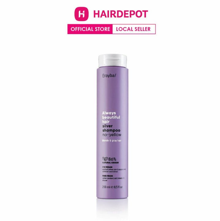 Erayba Always Beautiful Hair Silver No Yellow Shampoo 250ml | Lazada