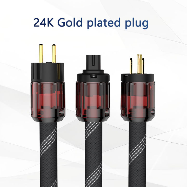 New HI-End Pure Copper US Power Cord Cable Audiophile Power Cord ...