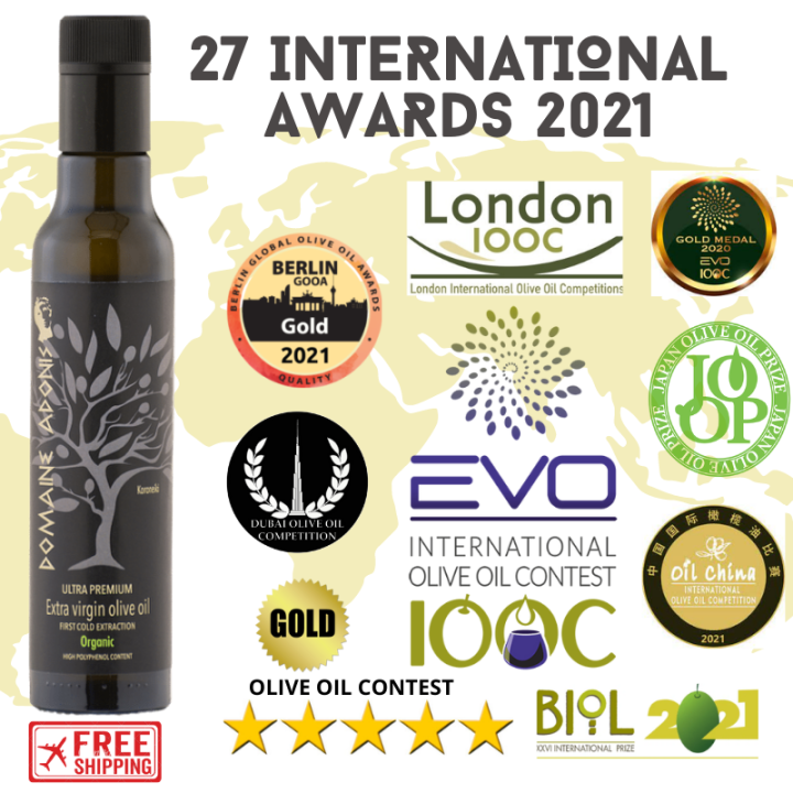 AWARD WINNING ULTRA PREMIUM OLIVE OIL DOMAINE ADONIS ORGANIC HIGH IN ...