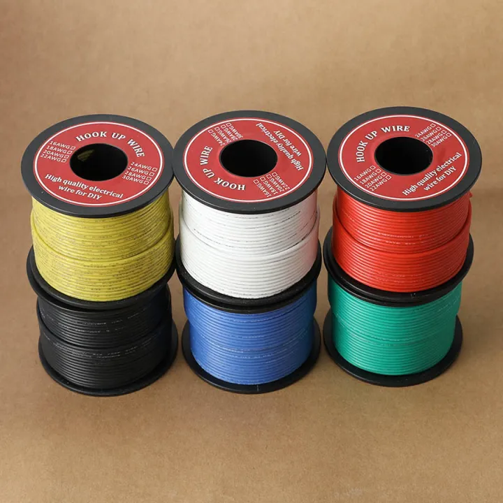 50-100m/roll Silicone Wire Cable Electrial Wire Tinned Copper Flexible ...