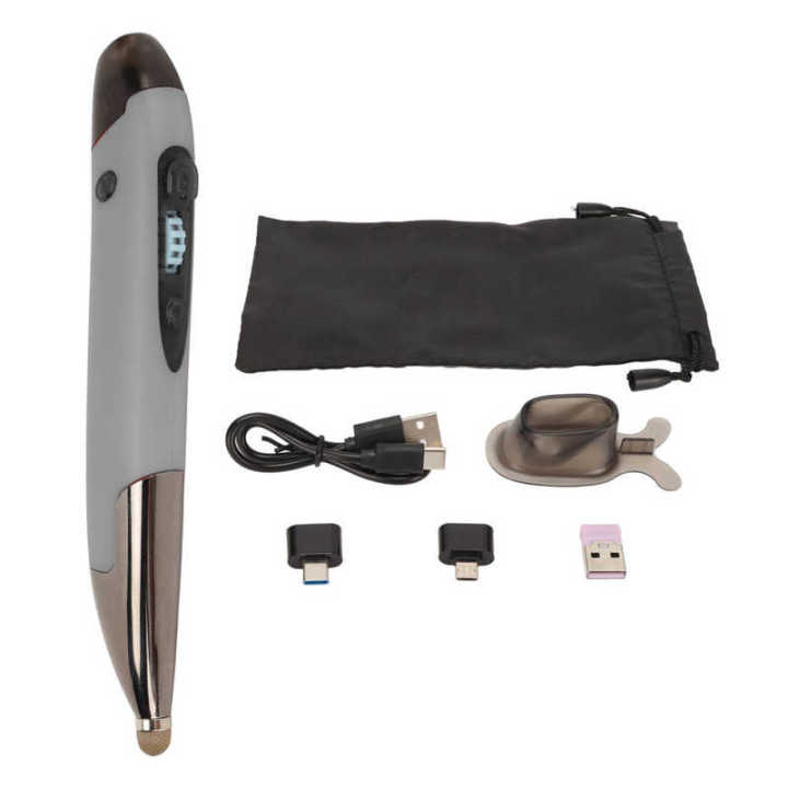 Rechargeable Luminous Silent Small Portable Bluetooth 2.4g Dual Mode ...