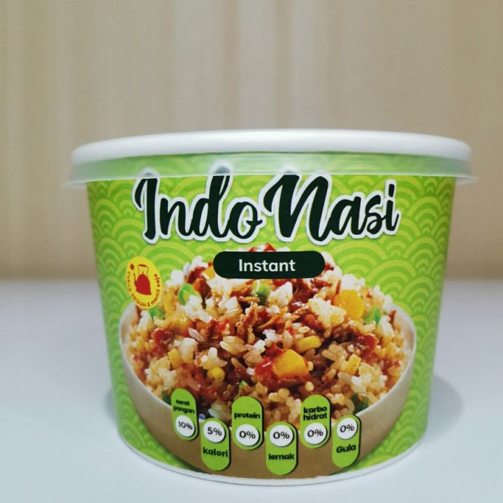 Indonasi Nasi Instant Sehat Konjac Ayam/Sapi Bowl 73 gram | Lazada ...