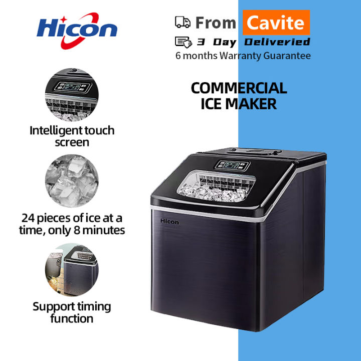 Hicon Ice Maker Machine Commercial Intelligent Touch Timing Function ...