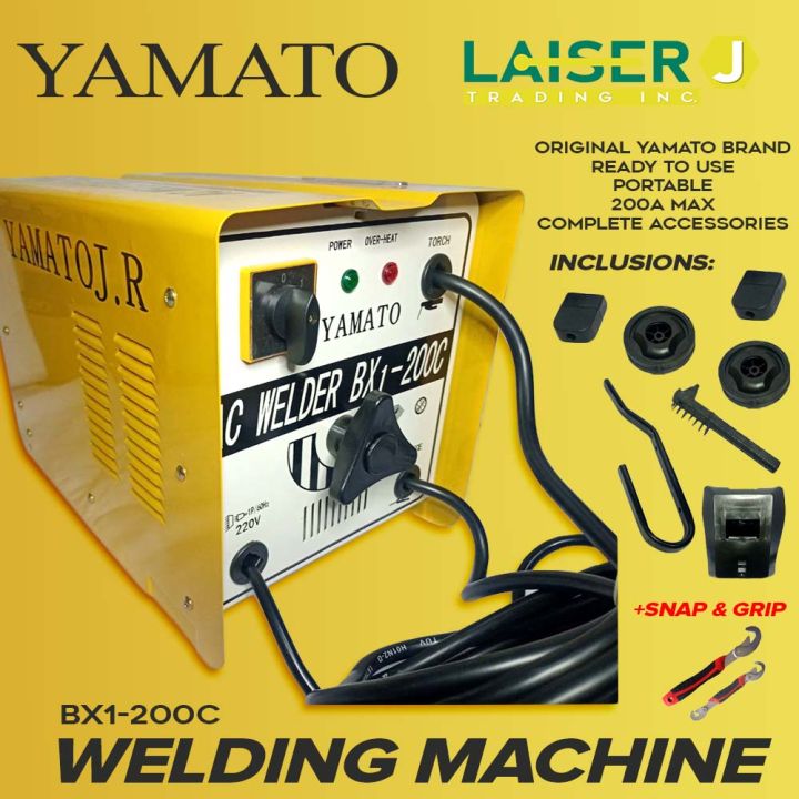 Yamato Welding Machine 200A BX1-200C +Snap & Grip •ORIGINAL YAMATO ...