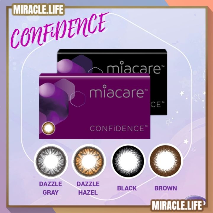 Miacare Confidence Color Monthly Disposable Silicone Hydrogel Cosmetic ...