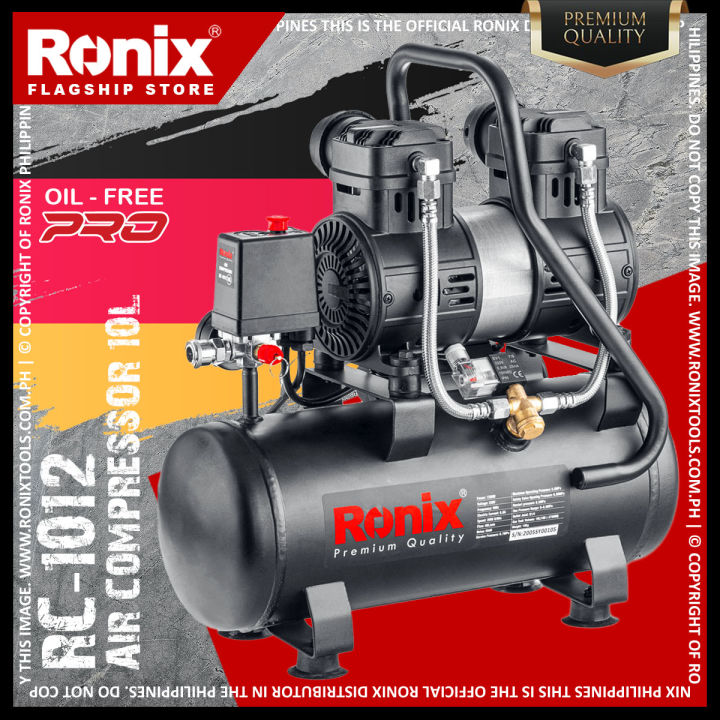 New! 🇩🇪 Ronix RC-1012 Premium Quality Air Compressor, 10L, 1280W | Lazada PH