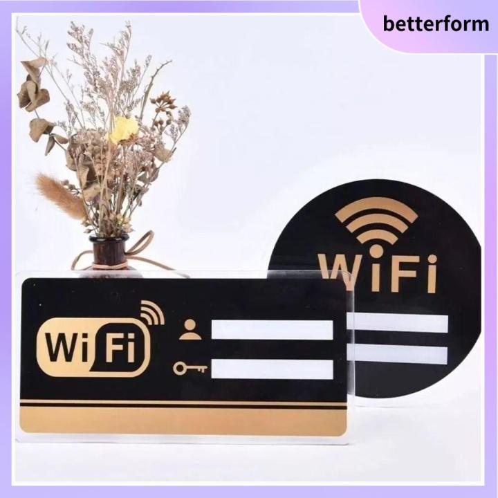 BETTERFORM Convenient WiFi Indicator Board Handwriting Acrylic Signal ...