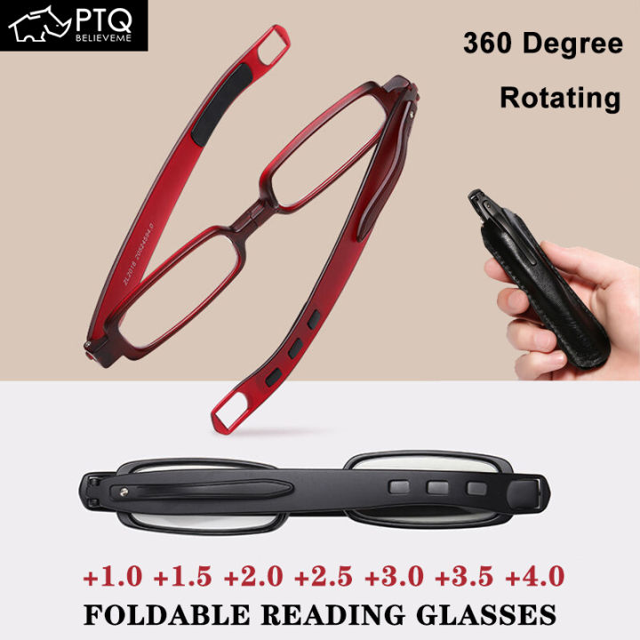 Kính Đọc Sách PTQ Kính Mắt Chống Ánh Sáng Xanh Cho Nam Và Nữ Kính Mắt Gấp Di Động Kính Đọc Sách ...