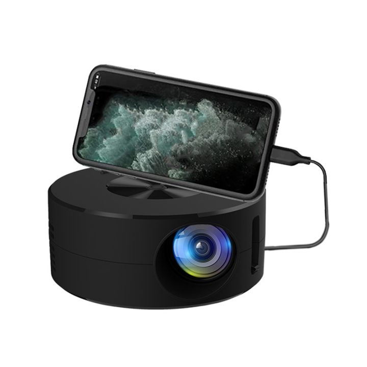 YT200 LED Projector Home Mini Projector Portable Home Theater Media ...