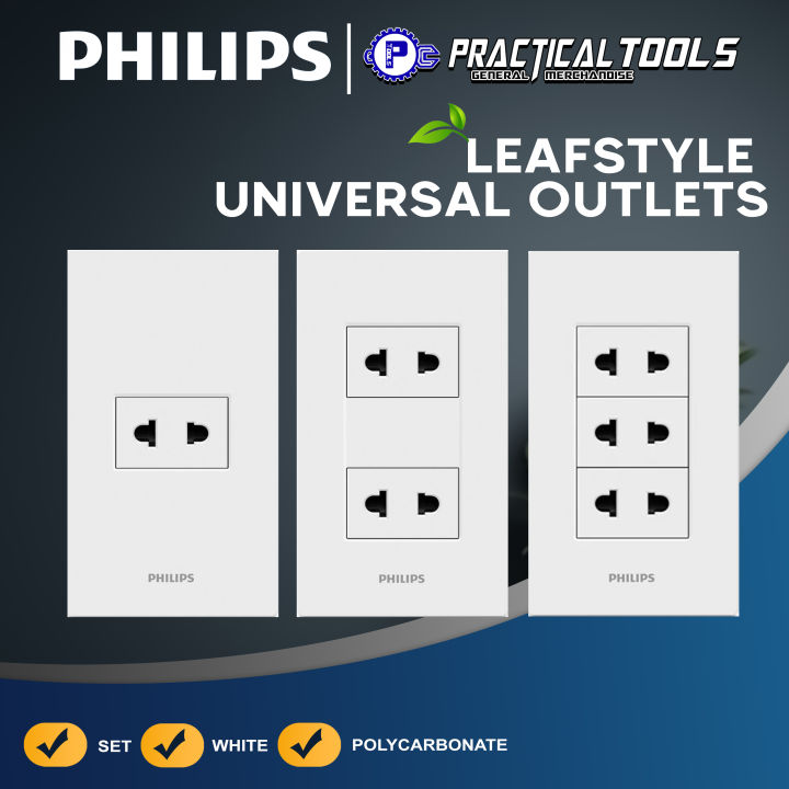 PHILIPS LEAFSTYLE UNIVERSAL OUTLETS | Lazada PH