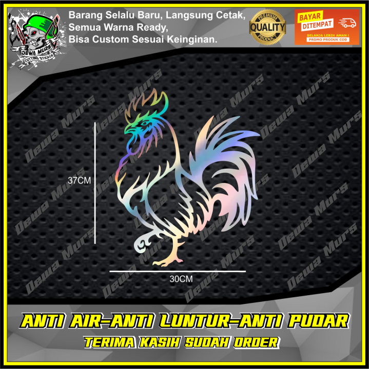 Cutting Sticker AYAM JAGO Cocok Buat Motor Dan Mobil | Lazada Indonesia