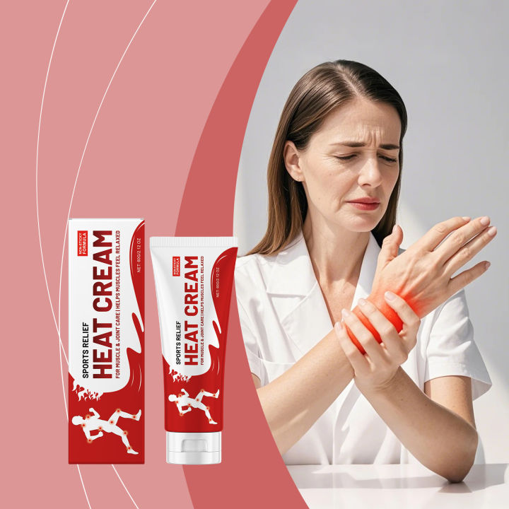 Heat Cream Pain Relief Cream Muscular Joint Back Shoulder Sport Injury ...