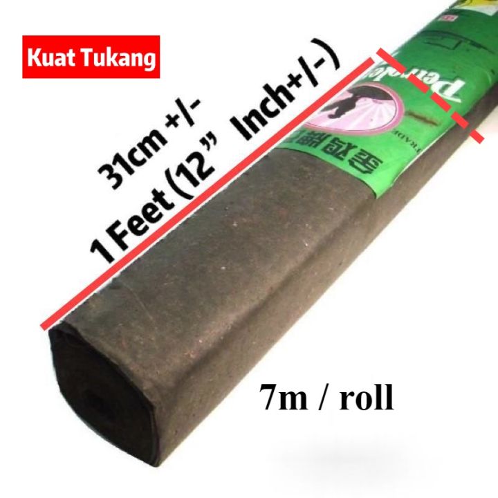 Atap Getah 1 Kaki x 7M Heavy Duty Waterproof Roofing Felt Underground ...