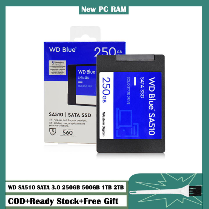 【Free shipping】WD Blue SSD SA510 250G 500GB 1TB 2TB SATA III Internal Solid State Drive For ...