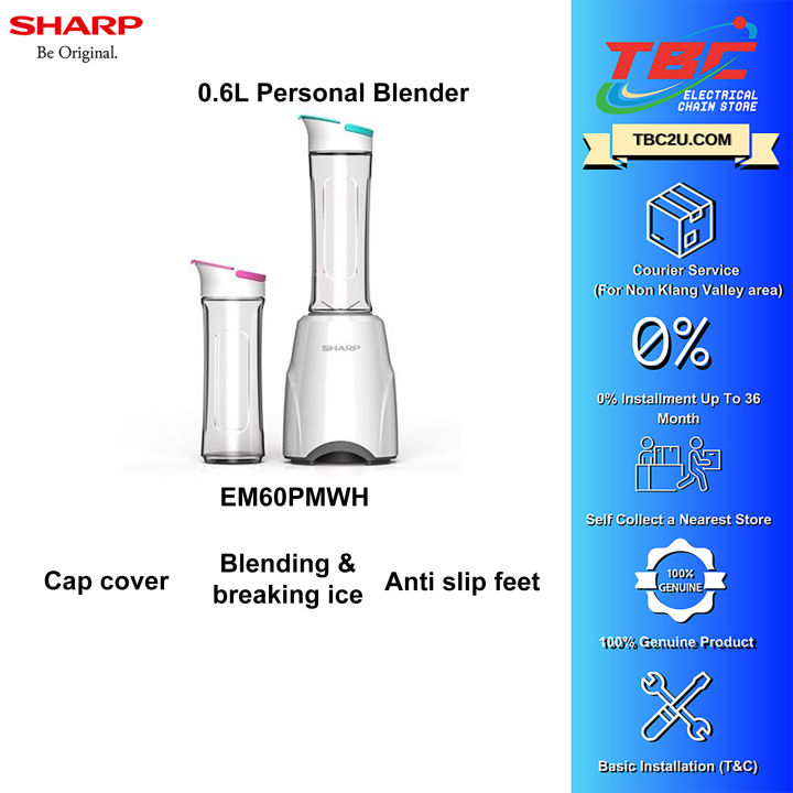 SHARP EM60PMWH 0.6L BLENDER | Lazada