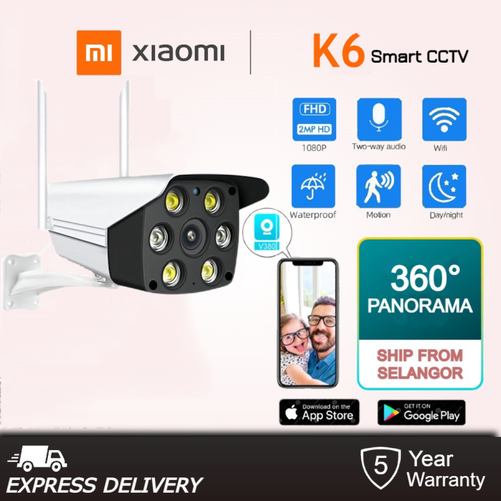 กล้องวงจรปิด V380 Pro K6 CCTV Camera กล้องวงจรปิด 360 wifi IP Camera ...