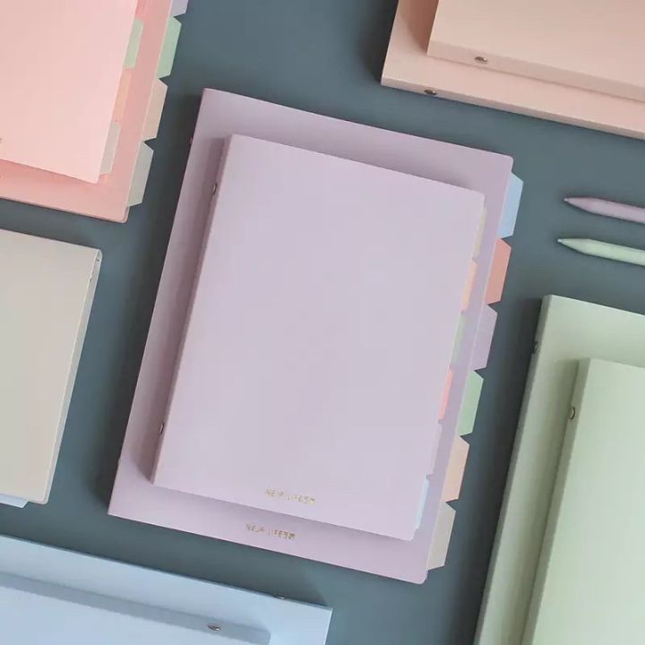 【On Hand】A5/B5 Pastel Series Binder Notebook With Refills With Free ...