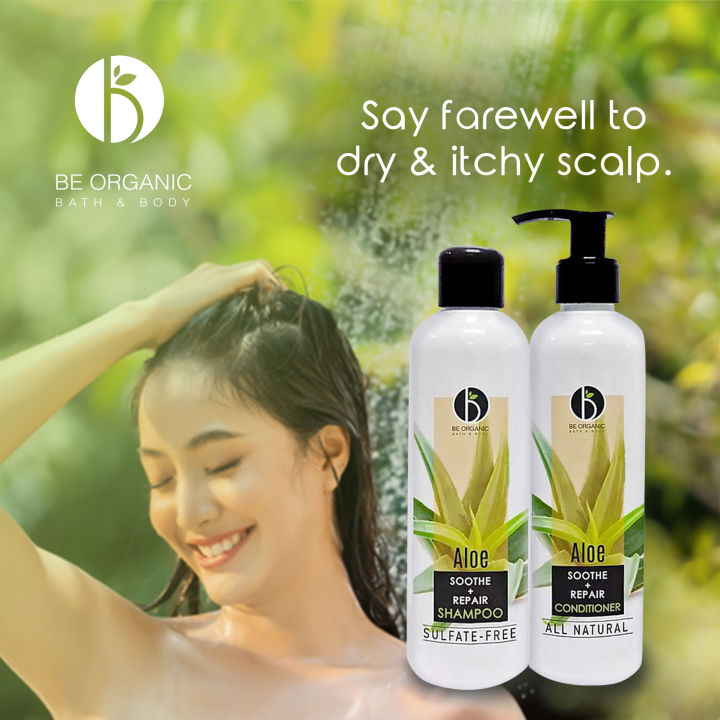 Be Organic Aloe Shampoo + Conditioner SET 250ml each | Lazada PH