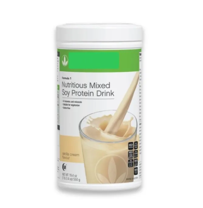 [ORIGINAL + SEALED] NEW Herbalife formula 1 (F1) Vanilla cream Canister ...