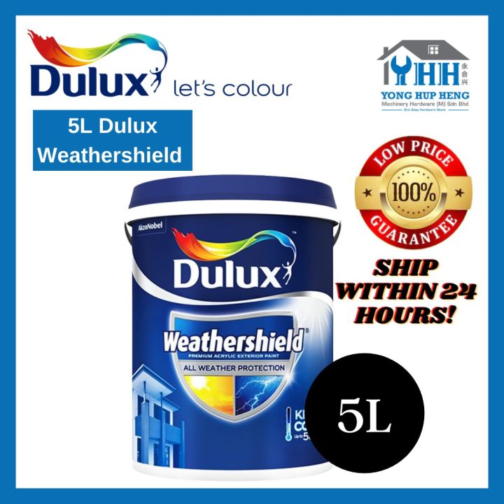 5L Dulux ICI Weathershield Acrylic Exterior Wall Finish (Standard ...