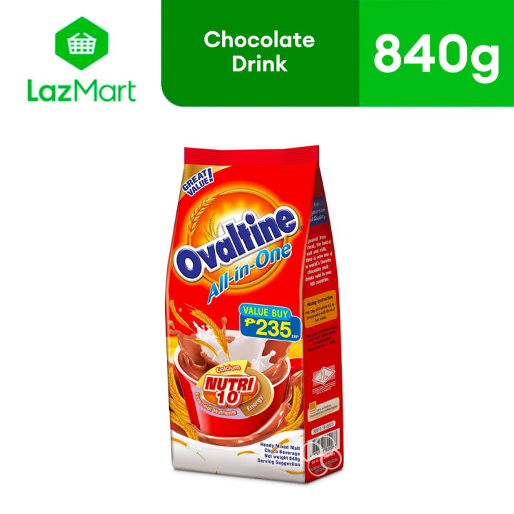 Ovaltine All-in-One Chocolate Drink 840g | Lazada PH