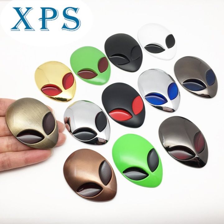 xps Small Size Car Sticker Metal Alienware Alien Side Standard Modified ...