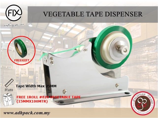 Premium Vegetable Tape Dispenser (Stainless Steel Type) | Lazada