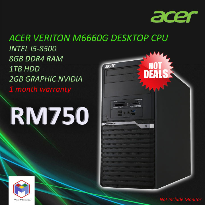Acer Veriton M6660G Desktop Cpu | Lazada