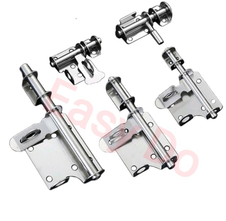 Solid Two Way Door Bolt Security Latch Shed Gate Fence Slug Left Right ...