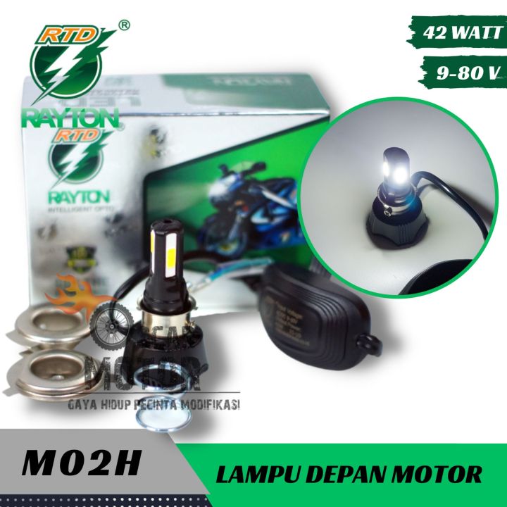 lampu led motor Rayton M02H lampu utama bohlam RTD original AC-DC | Lazada Indonesia