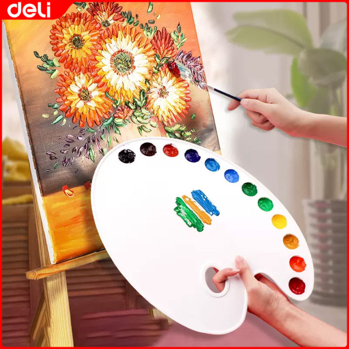 Deli Paint Palette ABS 12 Grids 68300 | Lazada PH