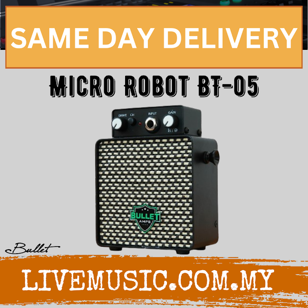 Bullet Robot Micro 5 Watts Guitar Amplifier, Green / Black / Orange ...