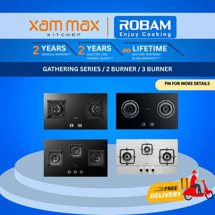 ROBAM Built-In Gas Hob B272 / B276 / ZG830 / G370 | 2 & 3 Burner Stove ...