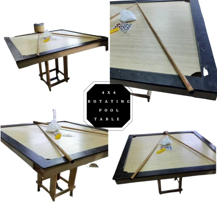 4X4 FT POOL TABLE ROTATING / GAMIT SA PULPULAN / WITH COMPLETE ...