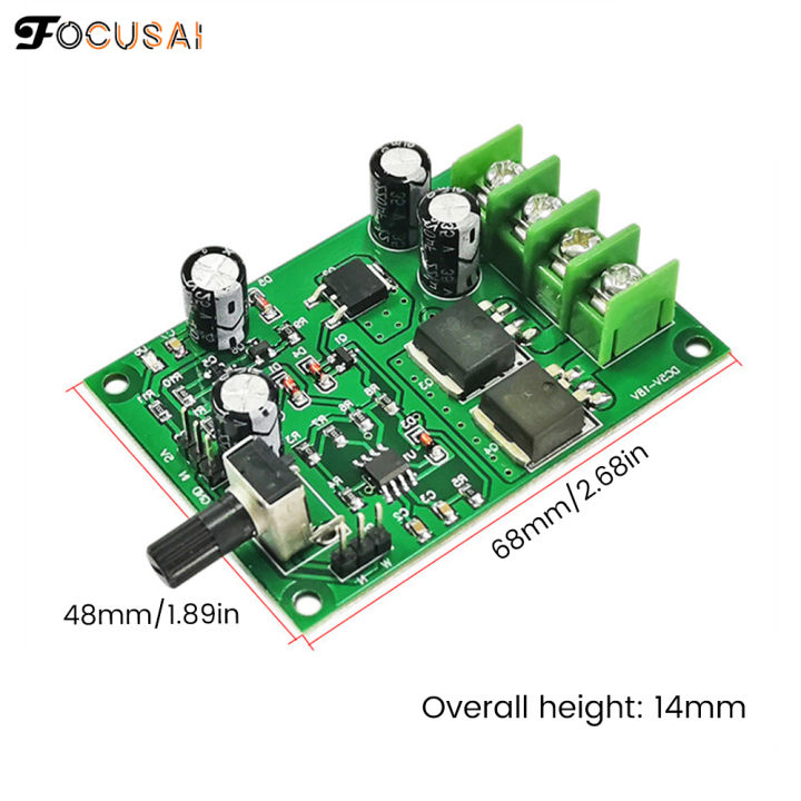 FocusAi PWM brushless DC motor speed regulator driver motor speed ...