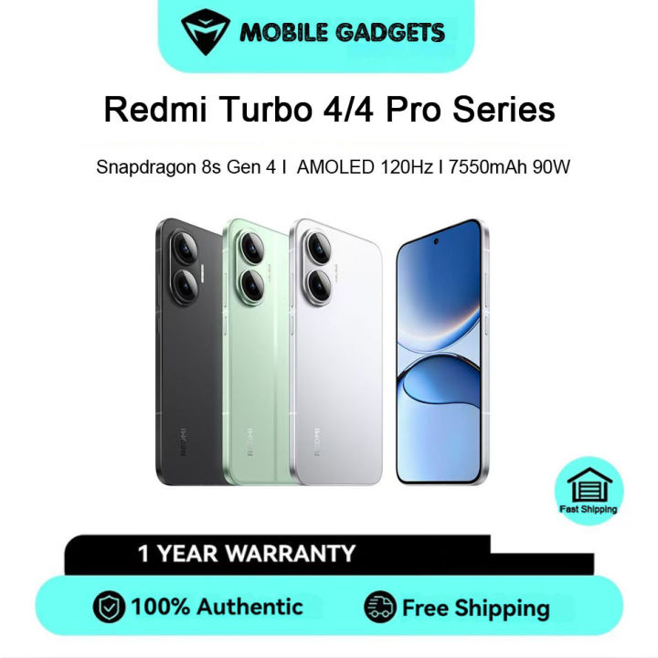 Original Xiaomi Redmi Turbo 4 / Turbo 4 Pro 5G Smartphone | Lazada PH