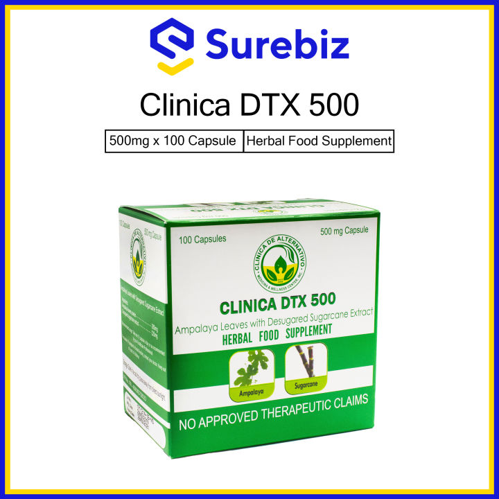 Clinica DTX 500 Ampalaya Leaves with Desugared Sugar Cane Extract ...