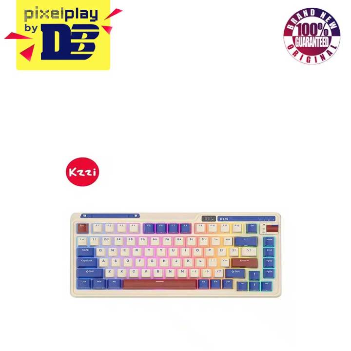 KZZI K75 Pro Tri-Mode RGB 82 Keys Hot-Swappable Mechanical Keyboard ...