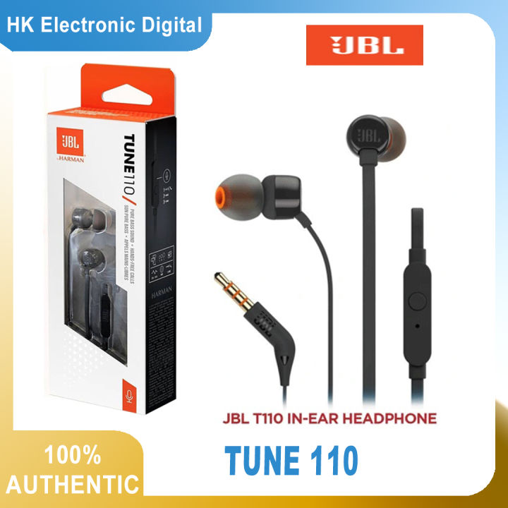 JBL T110 In-Ear Headphone With Mic | Lazada PH