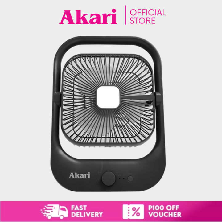 Akari Rechargeable Eliptical Fan w/ LED Function ( ARF-8018) | Lazada PH