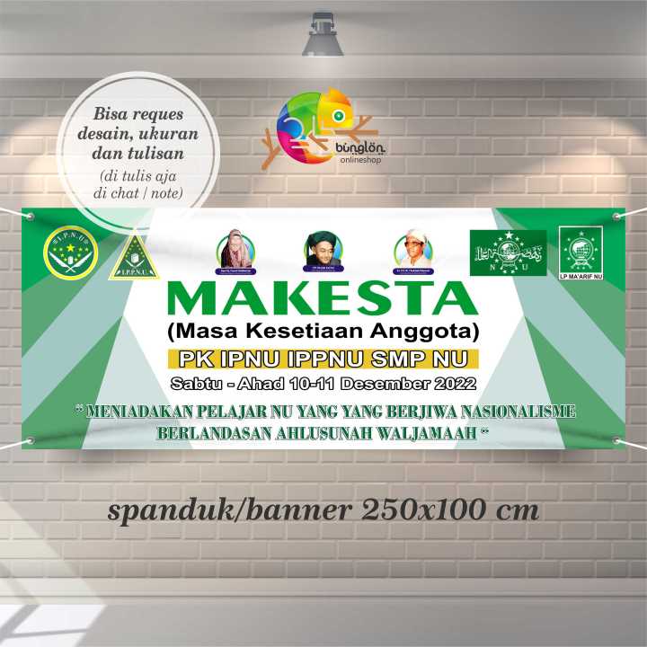 250x100 Spanduk Banner Acara Makesta | Lazada Indonesia