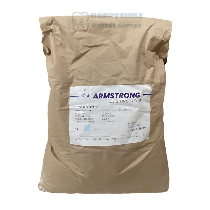 25kg Die Stone Armstrong 1 sack Diestone Dental ISO Type IV Low ...